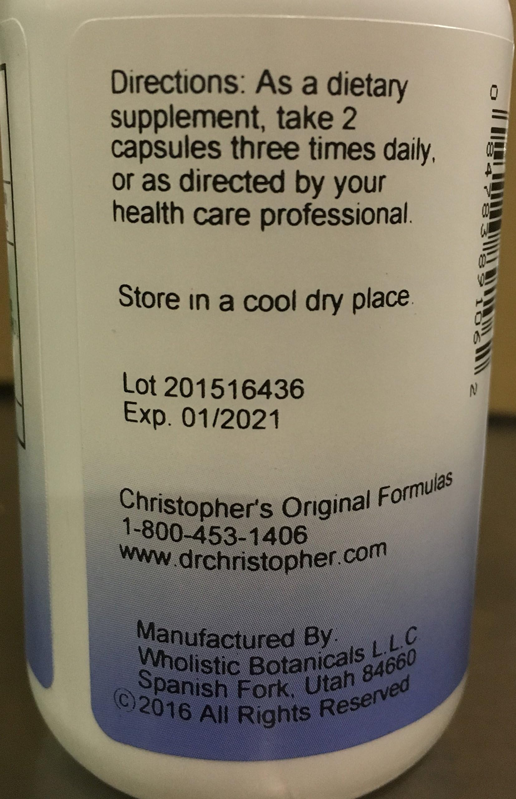 Dr. Christopher's bilberry extract benefits
