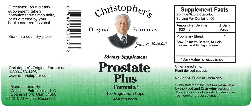 Dr Christopher's saw palmetto benefits