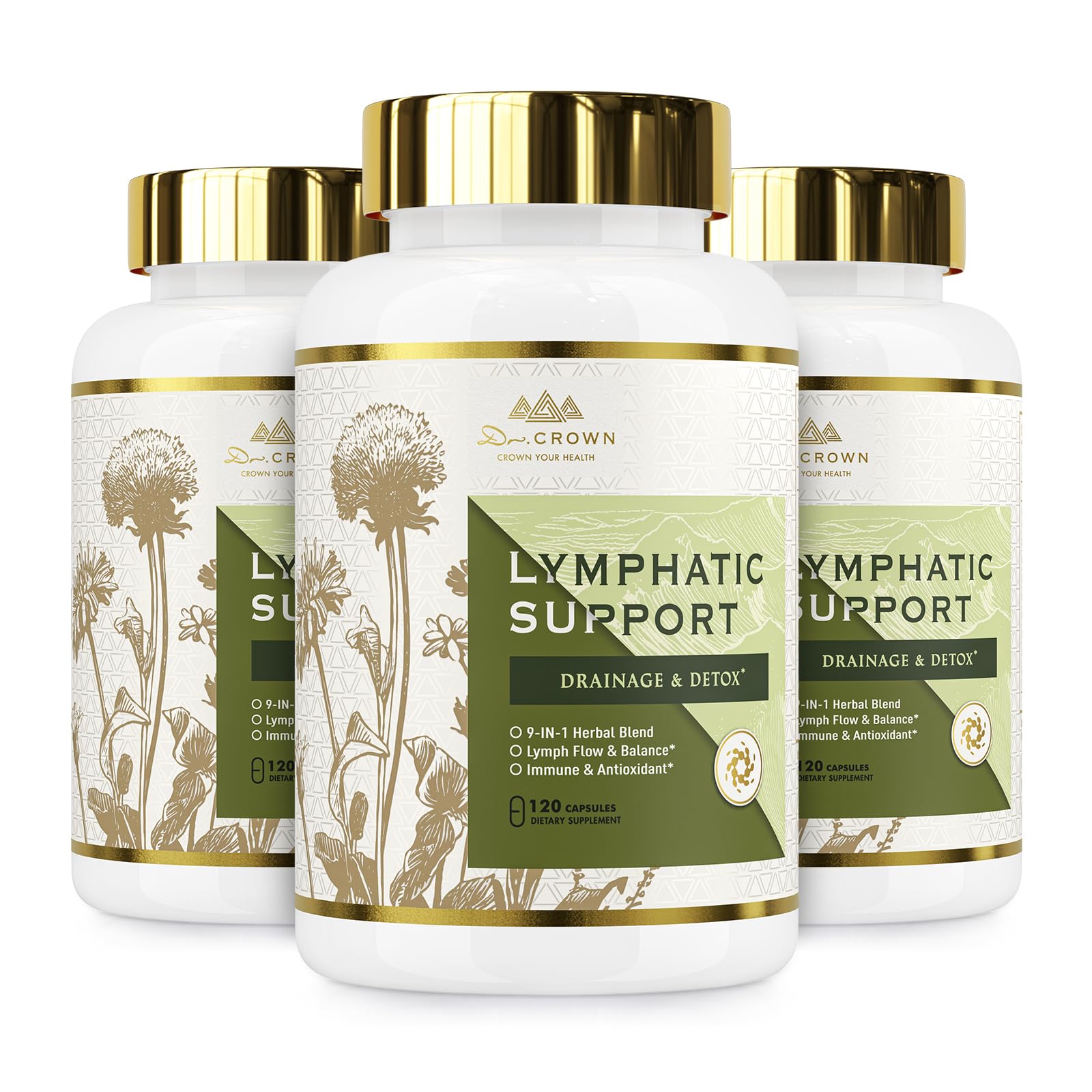 DR. CROWN lymphatic support capsules