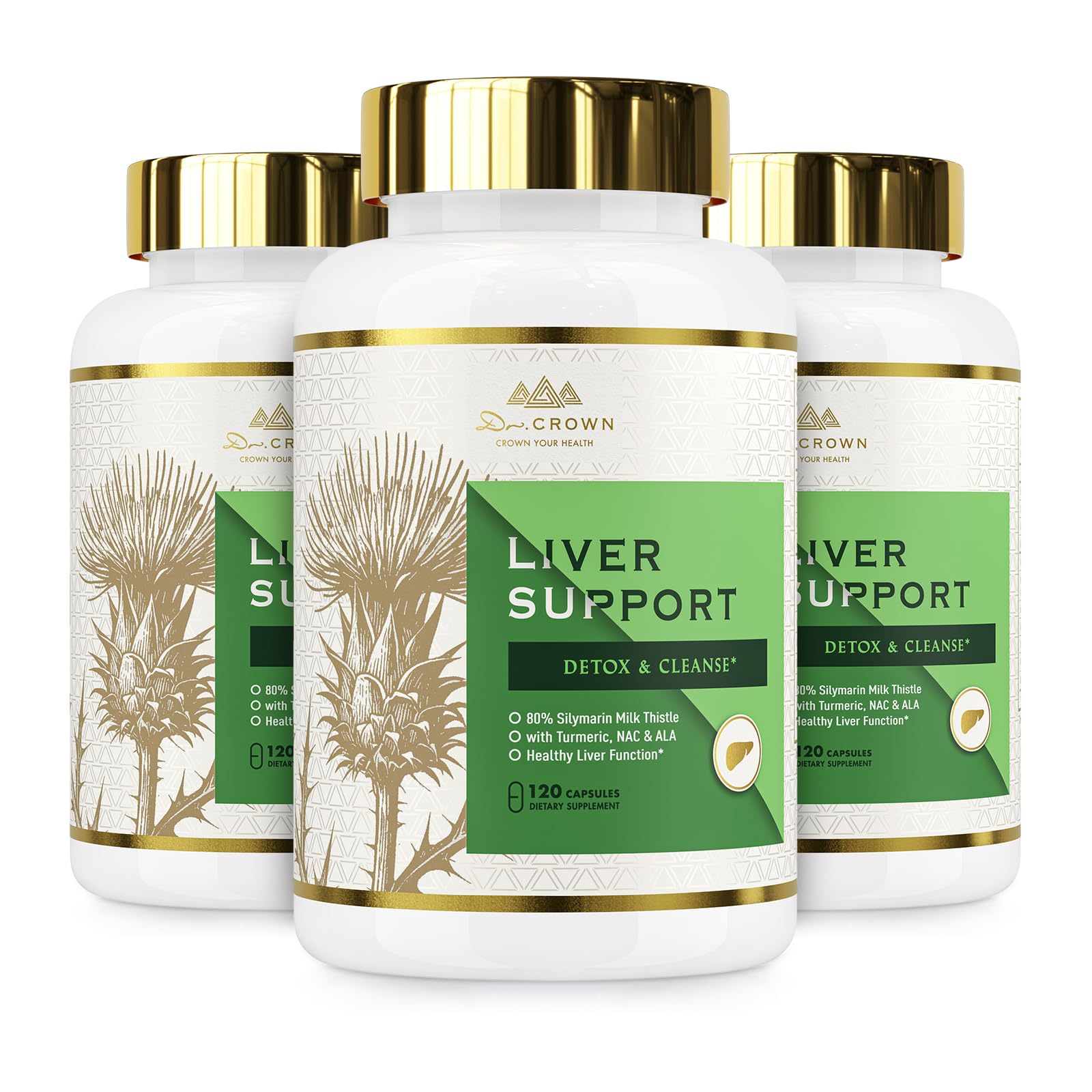 DR. Crown Milk Thistle capsules for liver health
