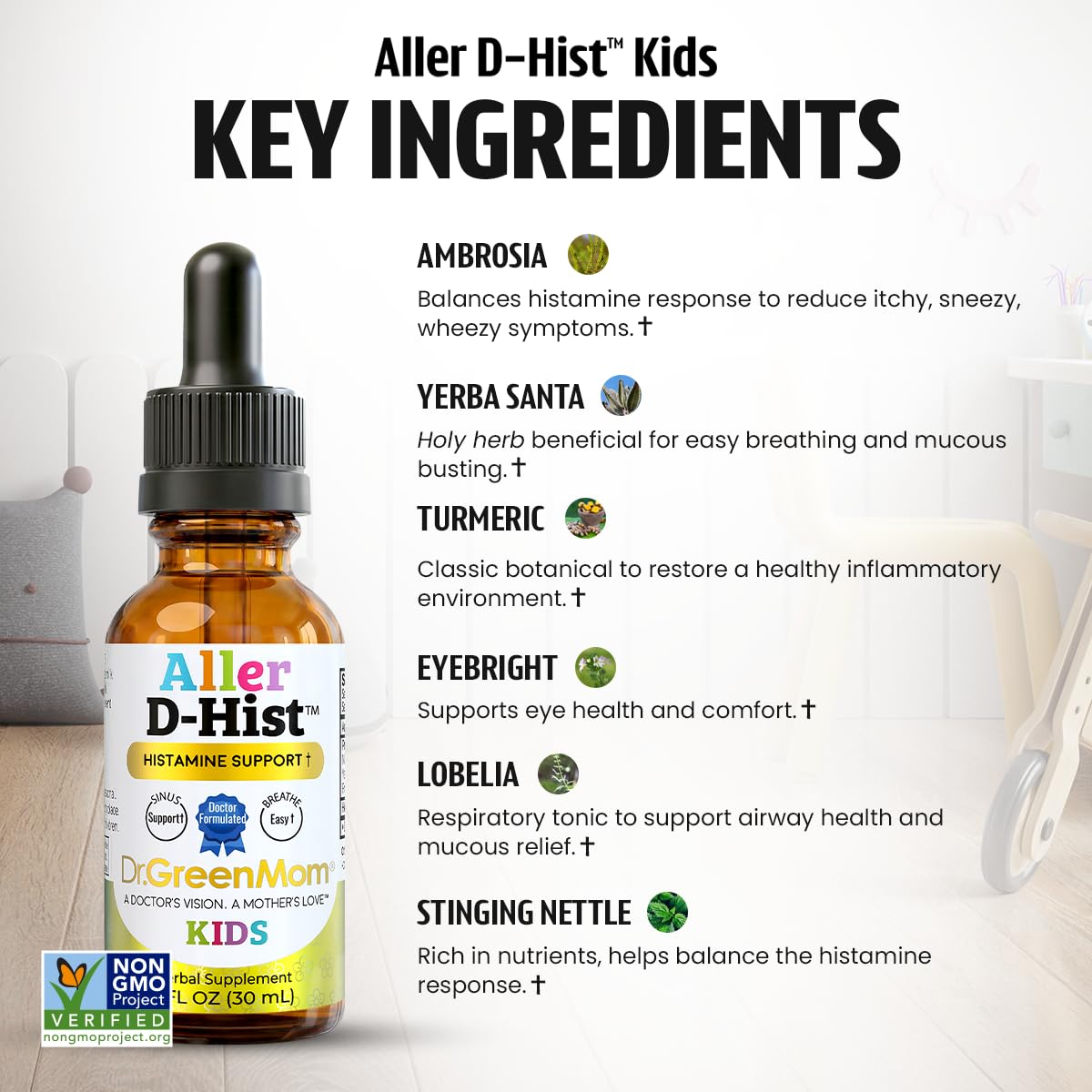 Dr. Green Mom Aller D-Hist Kids for seasonal allergies