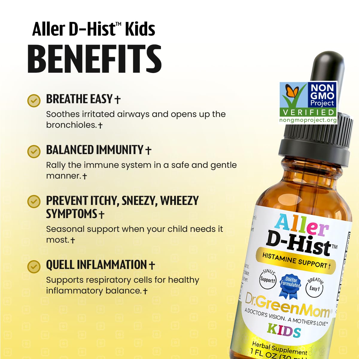 Dr. Green Mom Aller D-Hist Kids natural ingredients