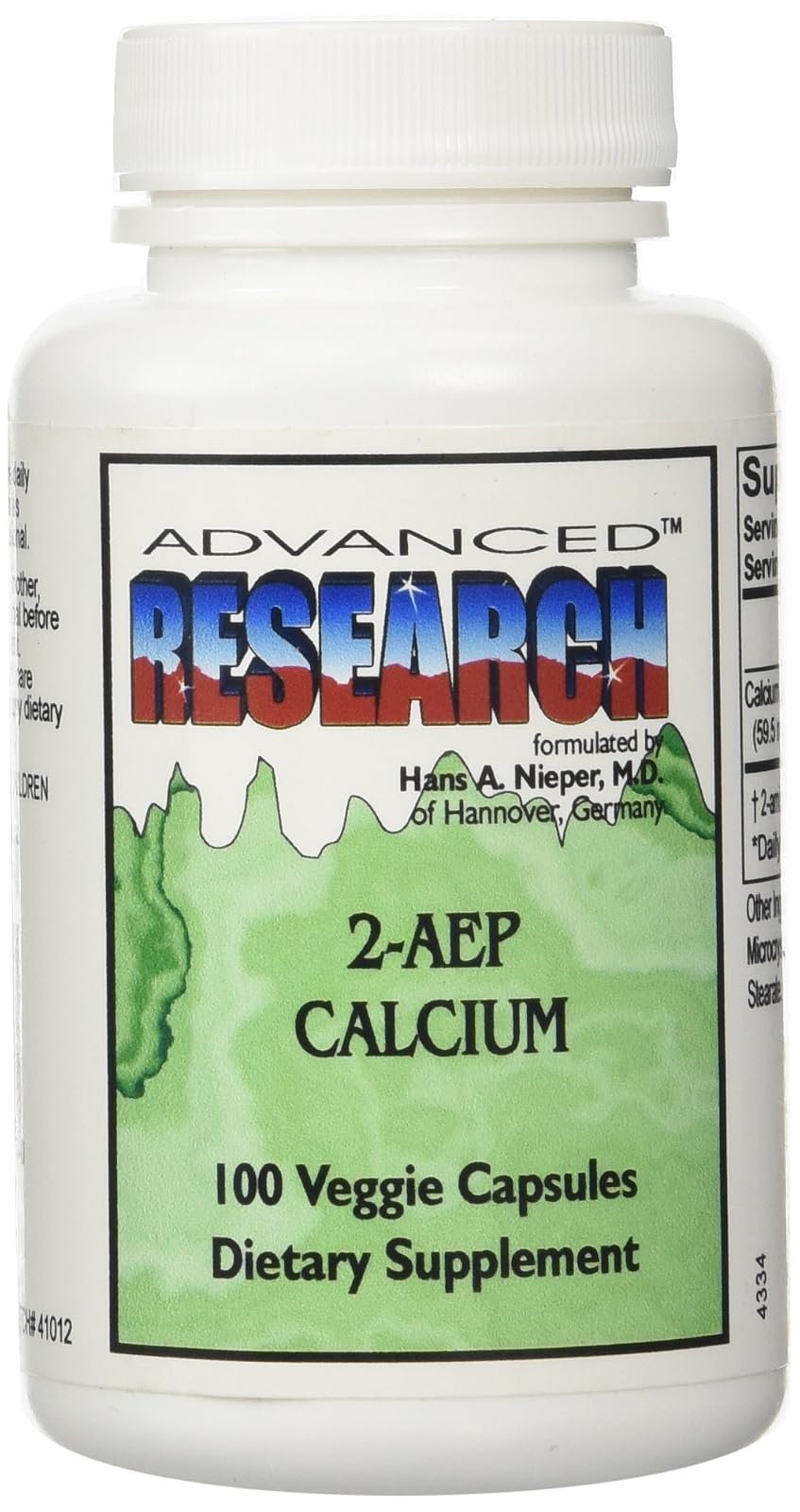 Dr. Hans Nieper calcium supplement capsules