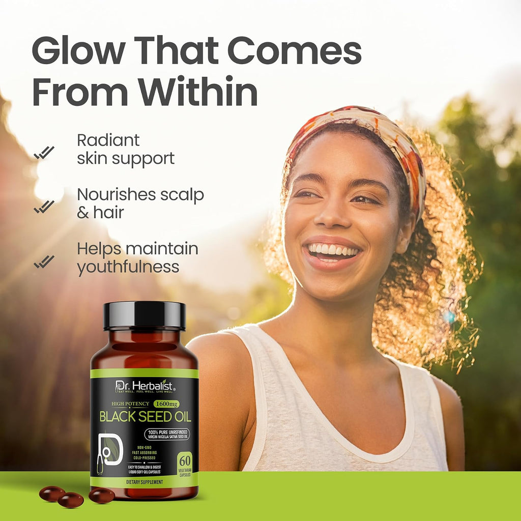 Dr. HERBALIST black seed oil 1600 mg