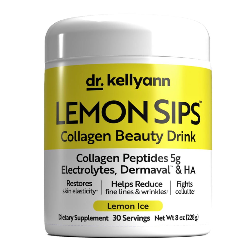 Dr. Kellyann collagen lemon sips