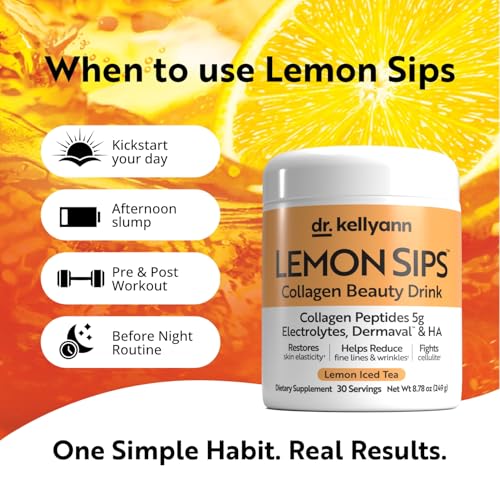 Dr. Kellyann lemon collagen drink mix