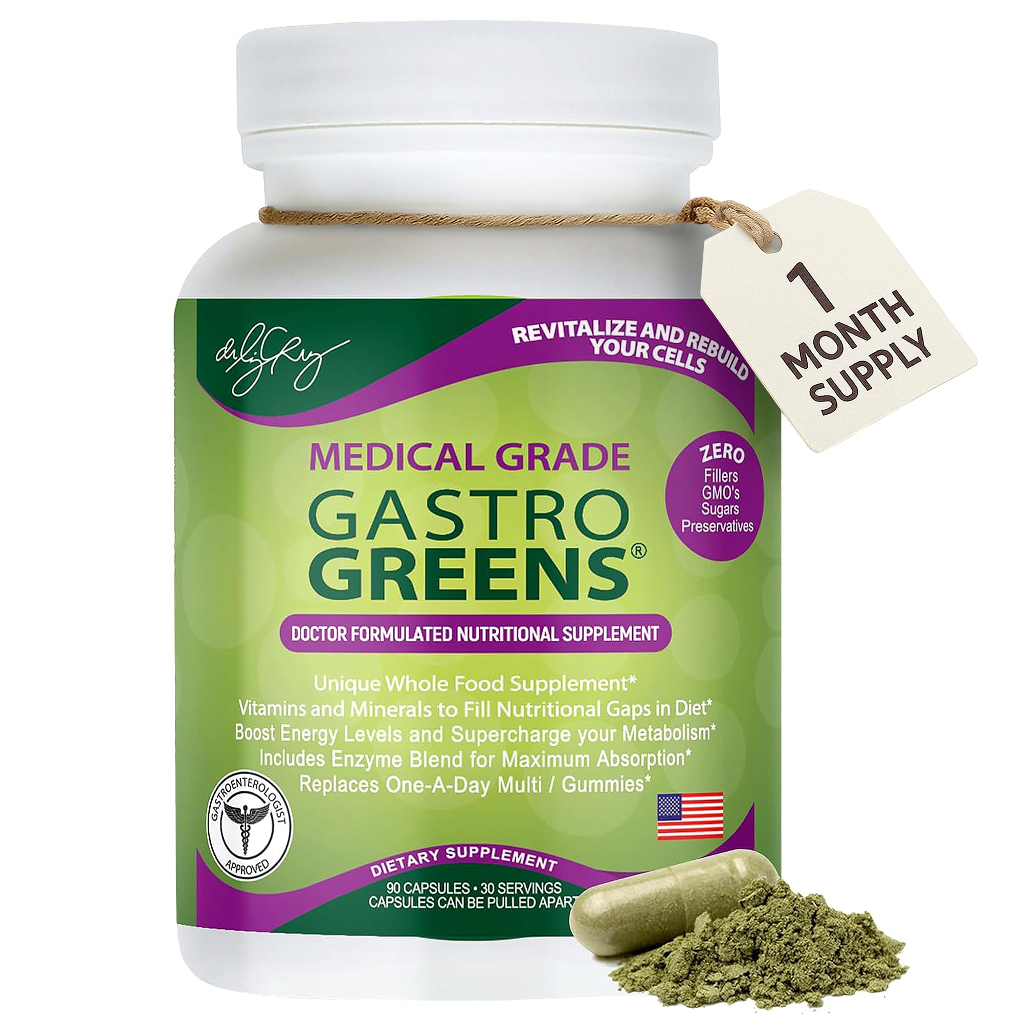 Dr. Liz Cruz Gastro Greens capsules