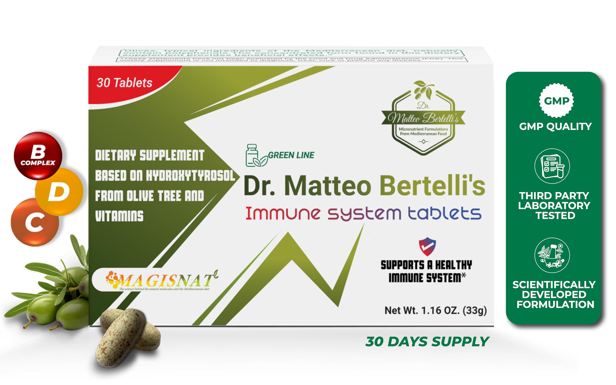 Dr. Matteo Bertelli's immune support tablets