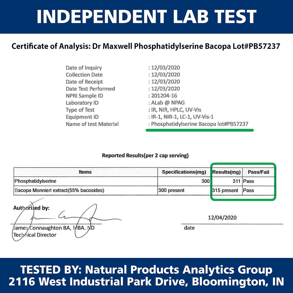 Dr. Maxwell 300 mg phosphatidylserine benefits