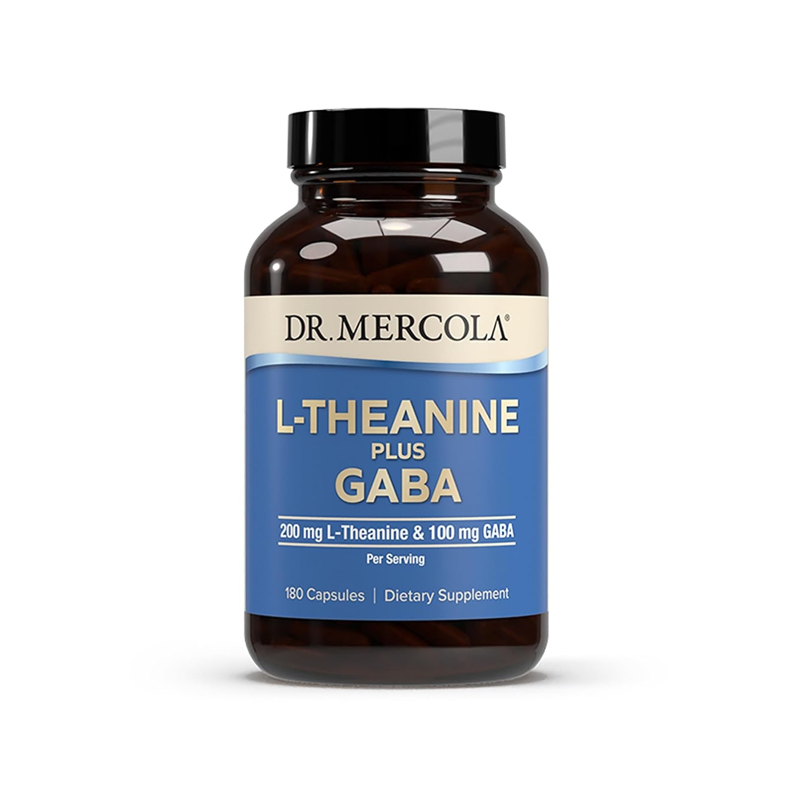 Dr. Mercola L-Theanine Plus GABA capsules