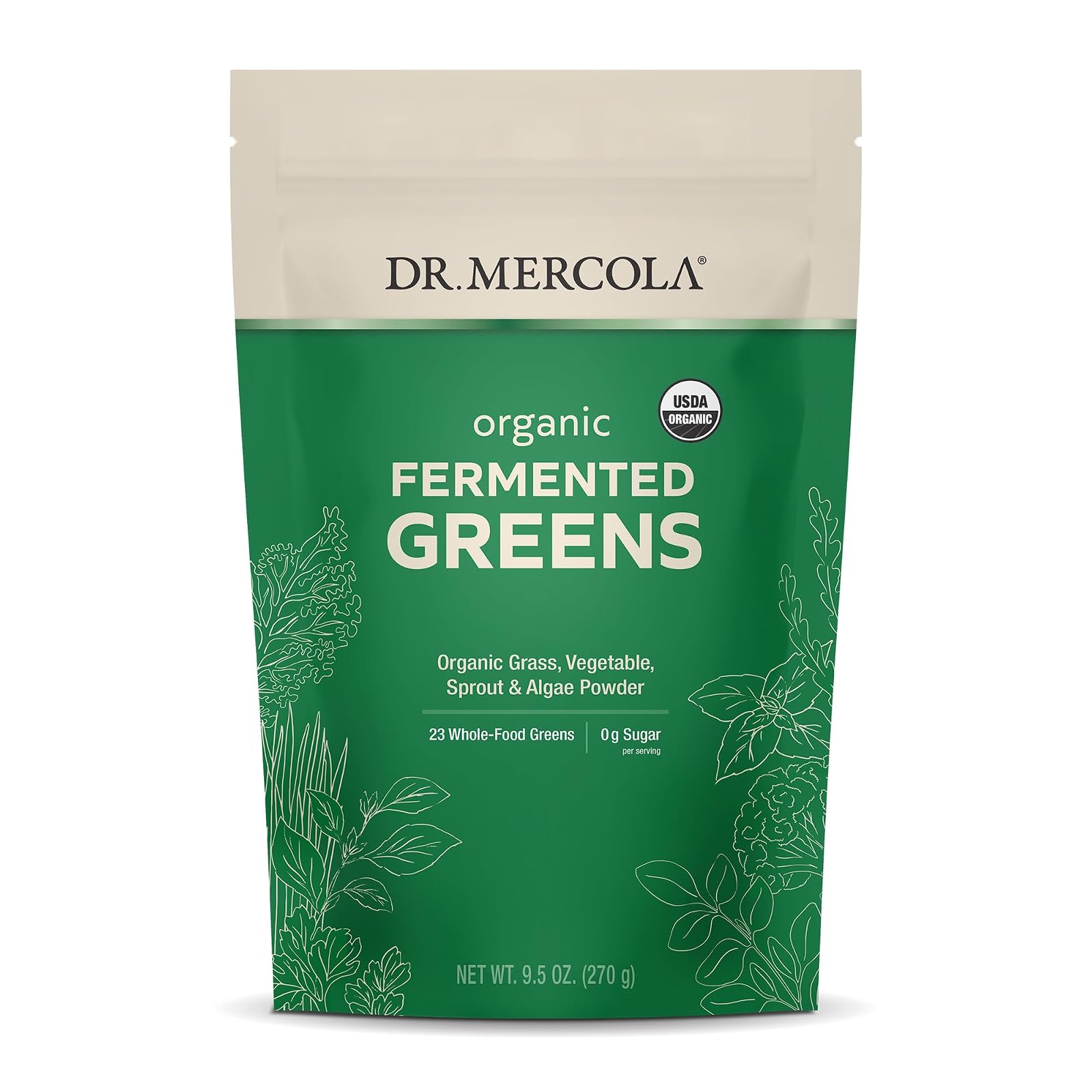 Dr. Mercola organic fermented greens powder
