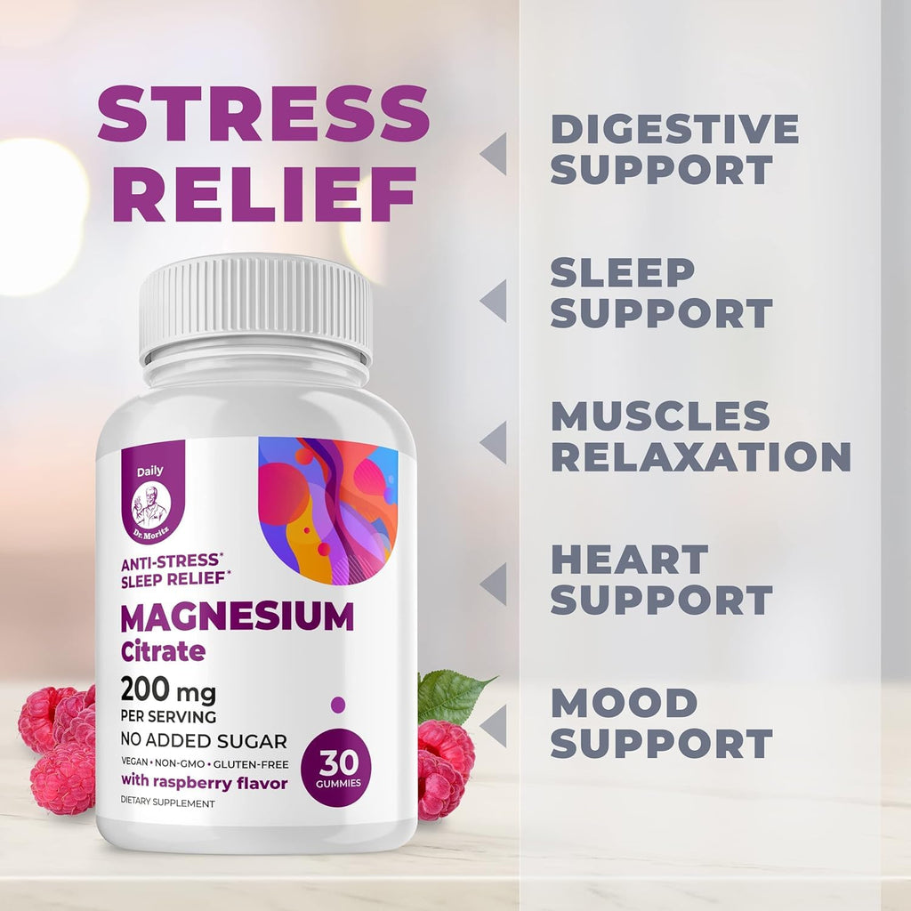 DR. MORITZ magnesium gummies for stress relief