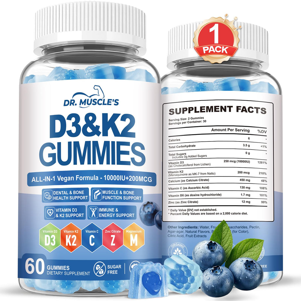 Dr. Muscle's Vitamin D3 K2 gummies
