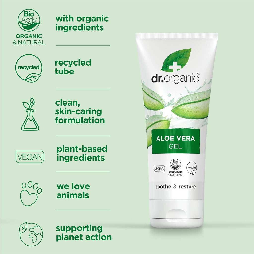 Dr Organic Aloe Vera Gel for sunburn care