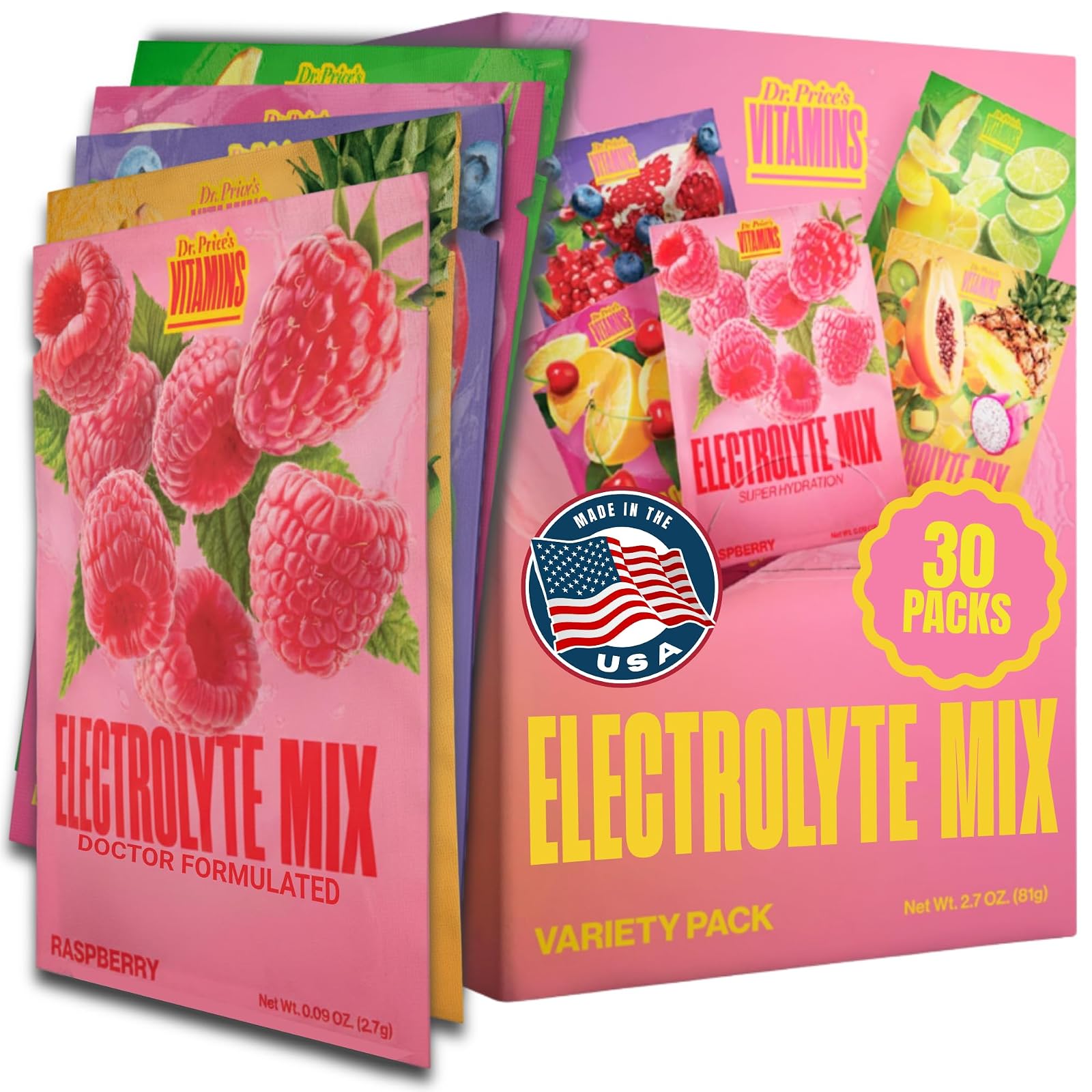 Dr. Price's electrolyte powder variety pack