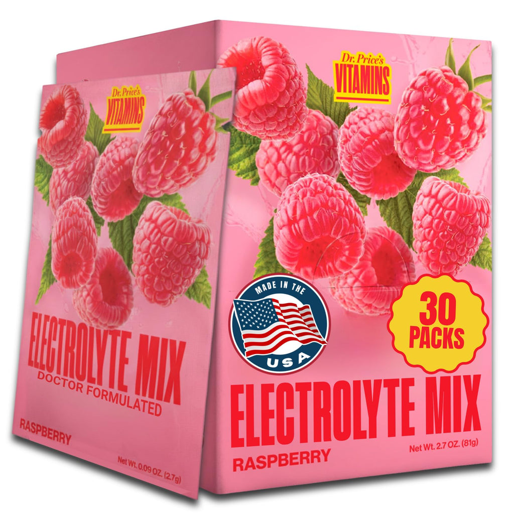 Dr. Price's raspberry electrolyte powder