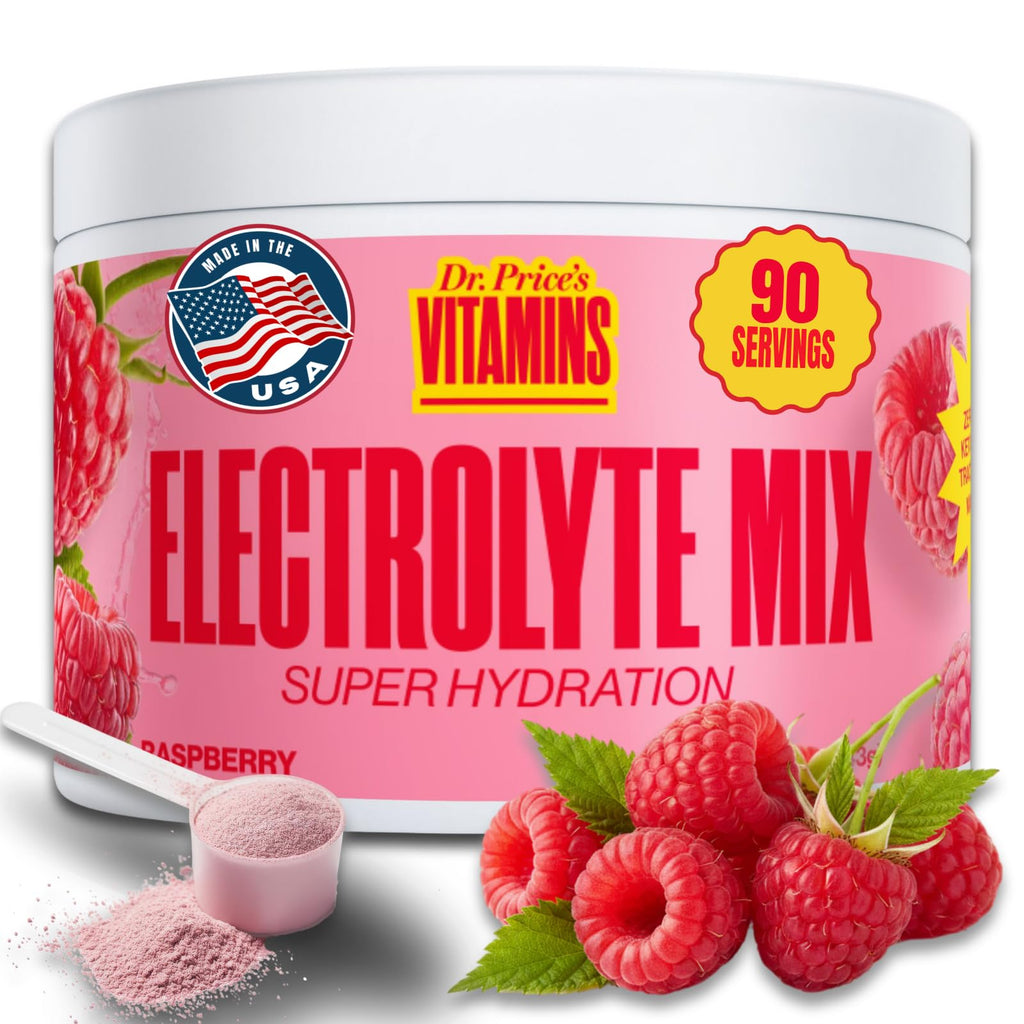 Dr. Price's raspberry electrolyte powder