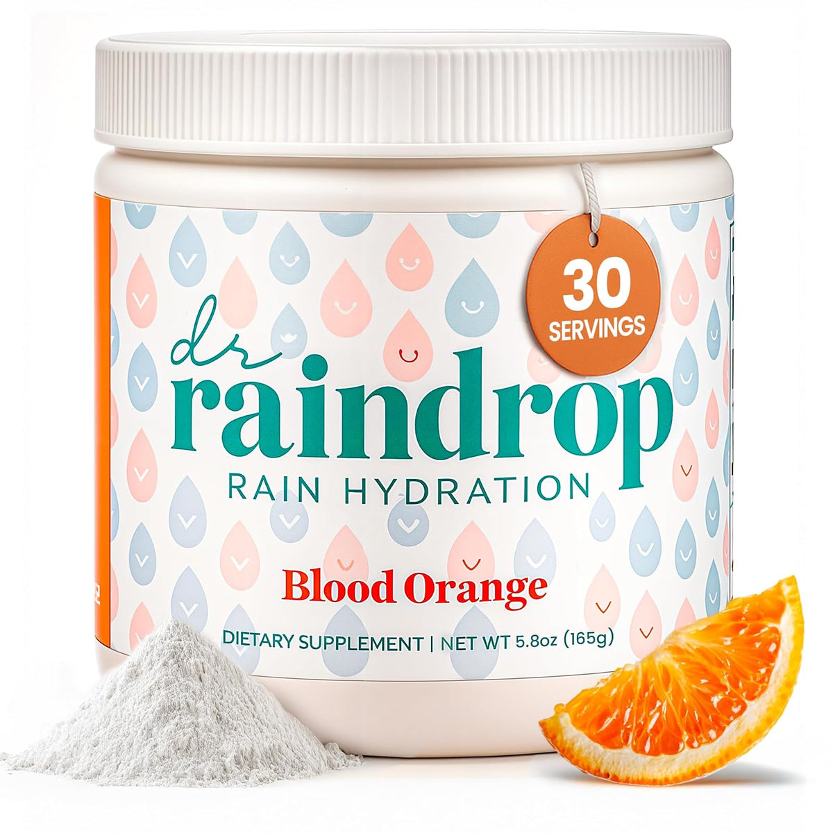 Dr Raindrop electrolytes powder blood orange