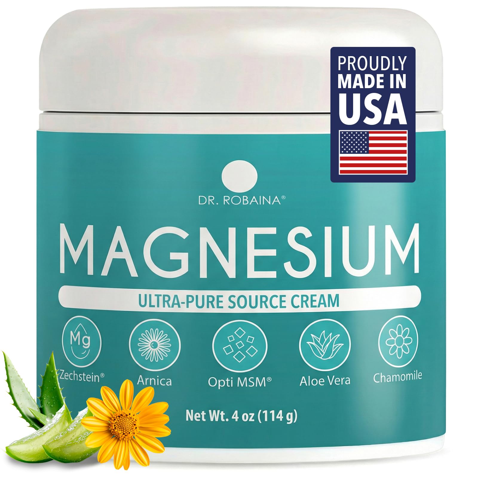 Dr. Robaina magnesium cream for muscle relief