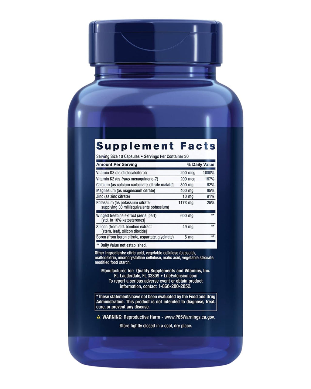 Dr. Strum's calcium supplement capsules