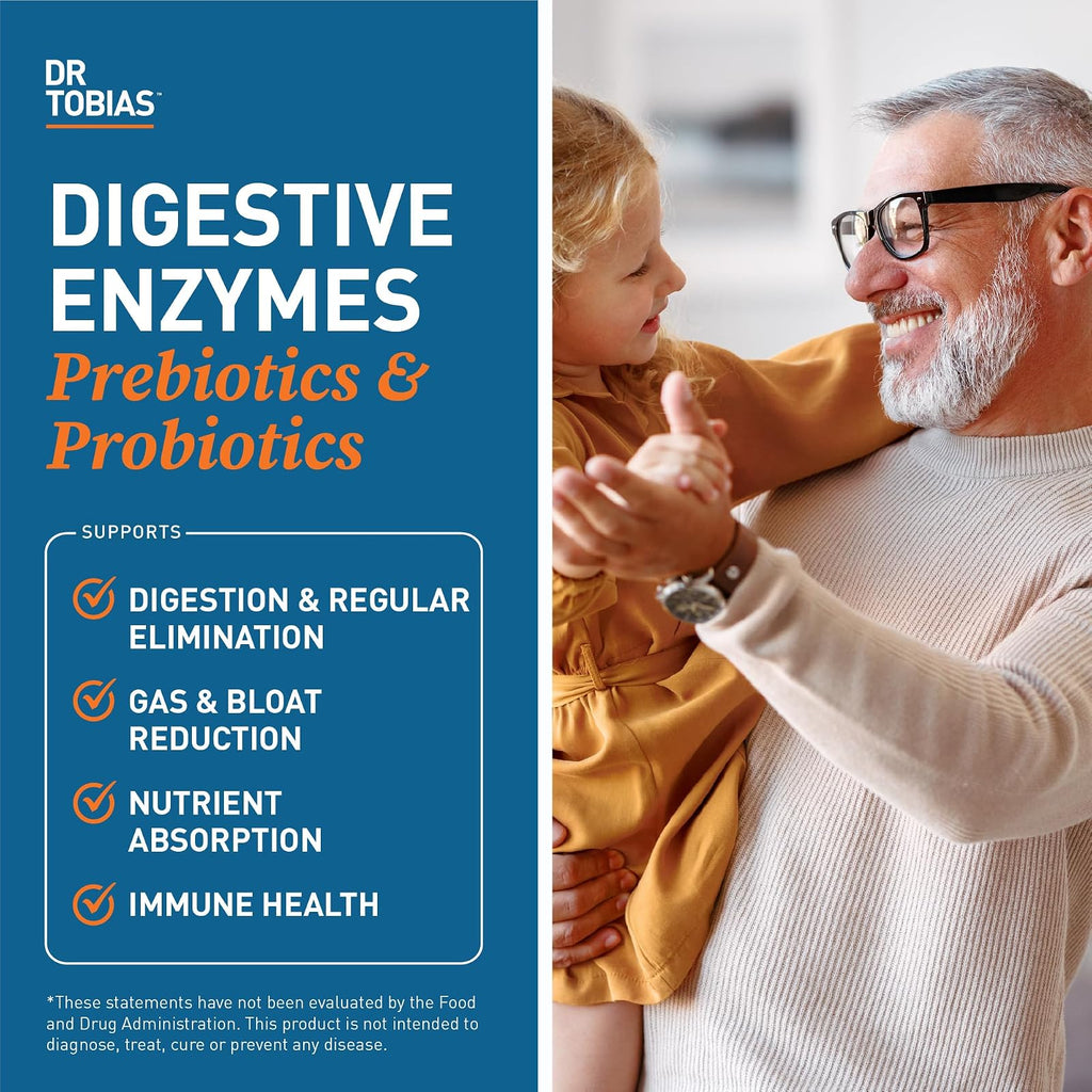 Dr. Tobias digestive enzymes support nutrient absorption