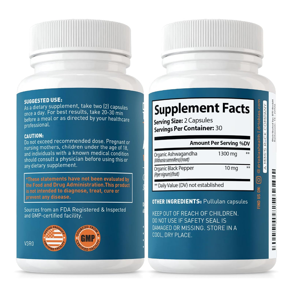 Dr. Tobias herbal ashwagandha benefits