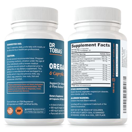 Dr. Tobias oregano blend for gut health