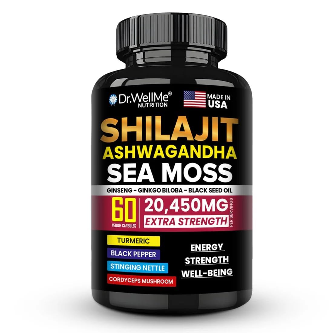 Dr.WellMe Shilajit Ashwagandha capsules
