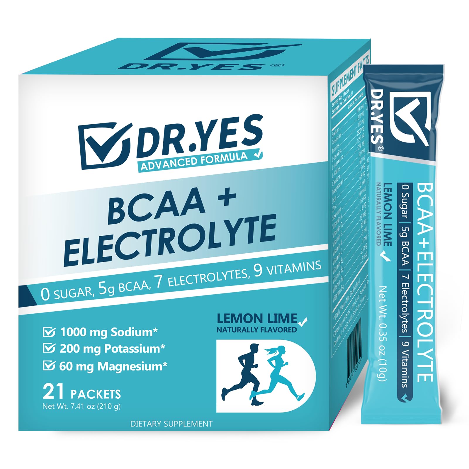 DR.YES electrolytes powder stick packs