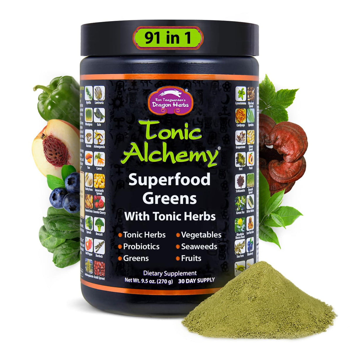 Dragon Herbs greens powders for energy