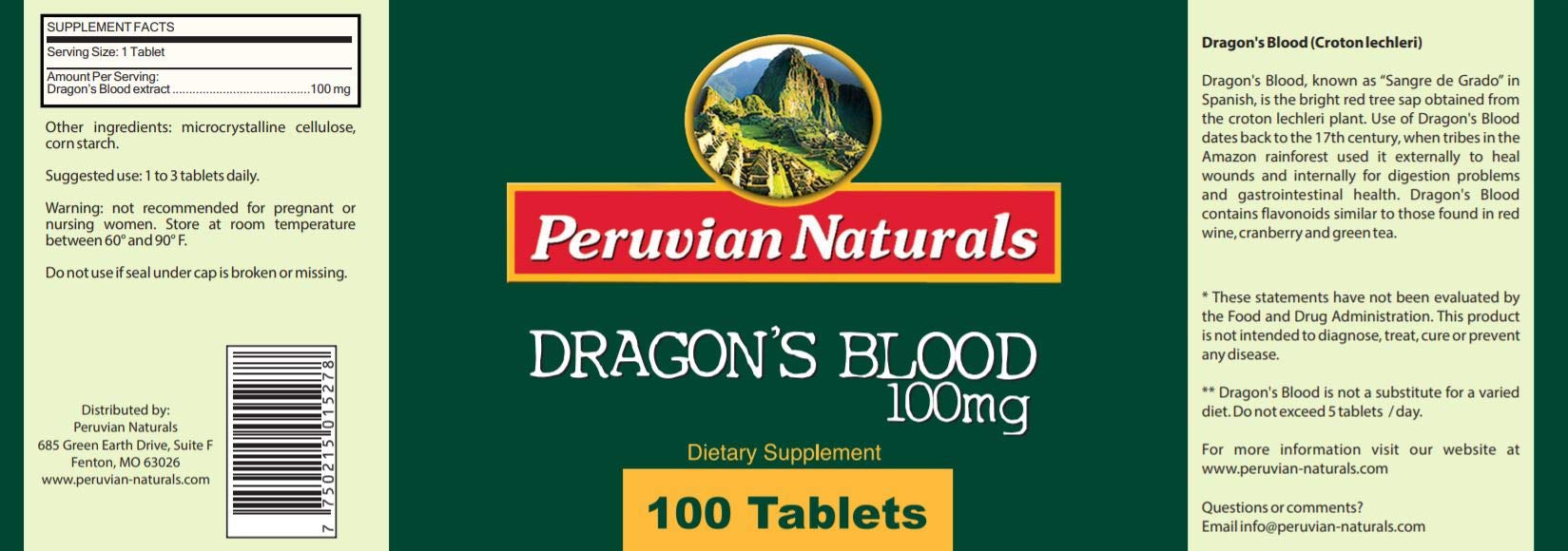 Dragon's Blood herbal supplement for wellness