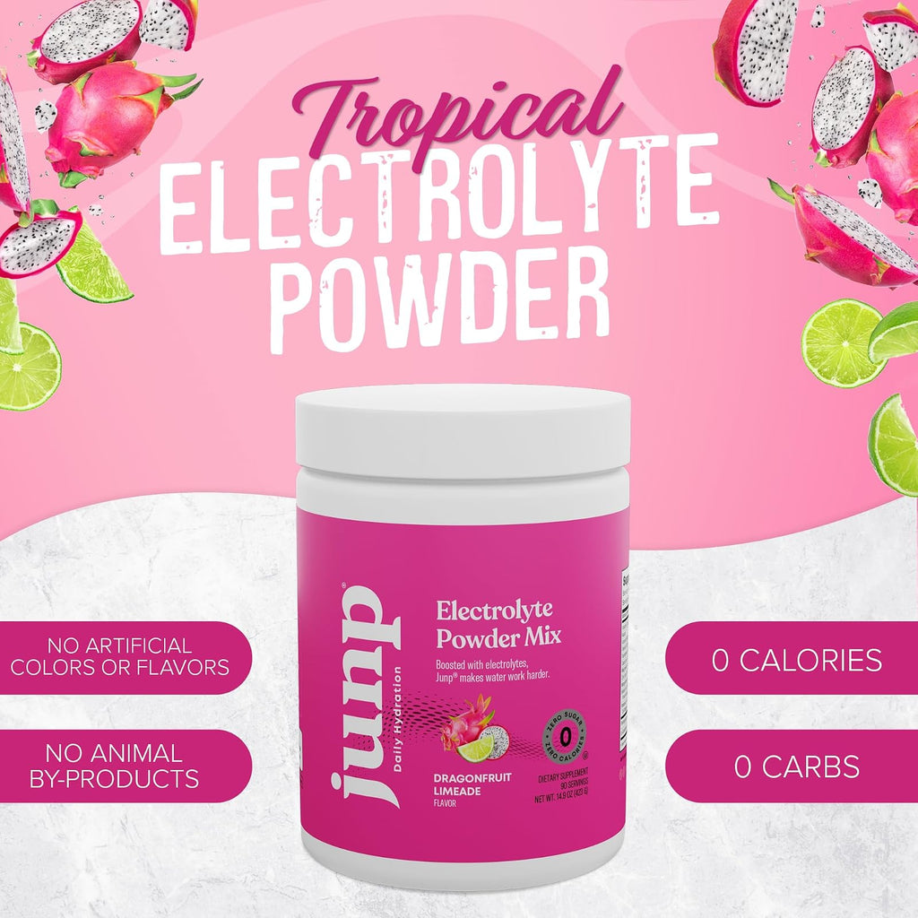 Dragonfruit limeade electrolyte drink mix