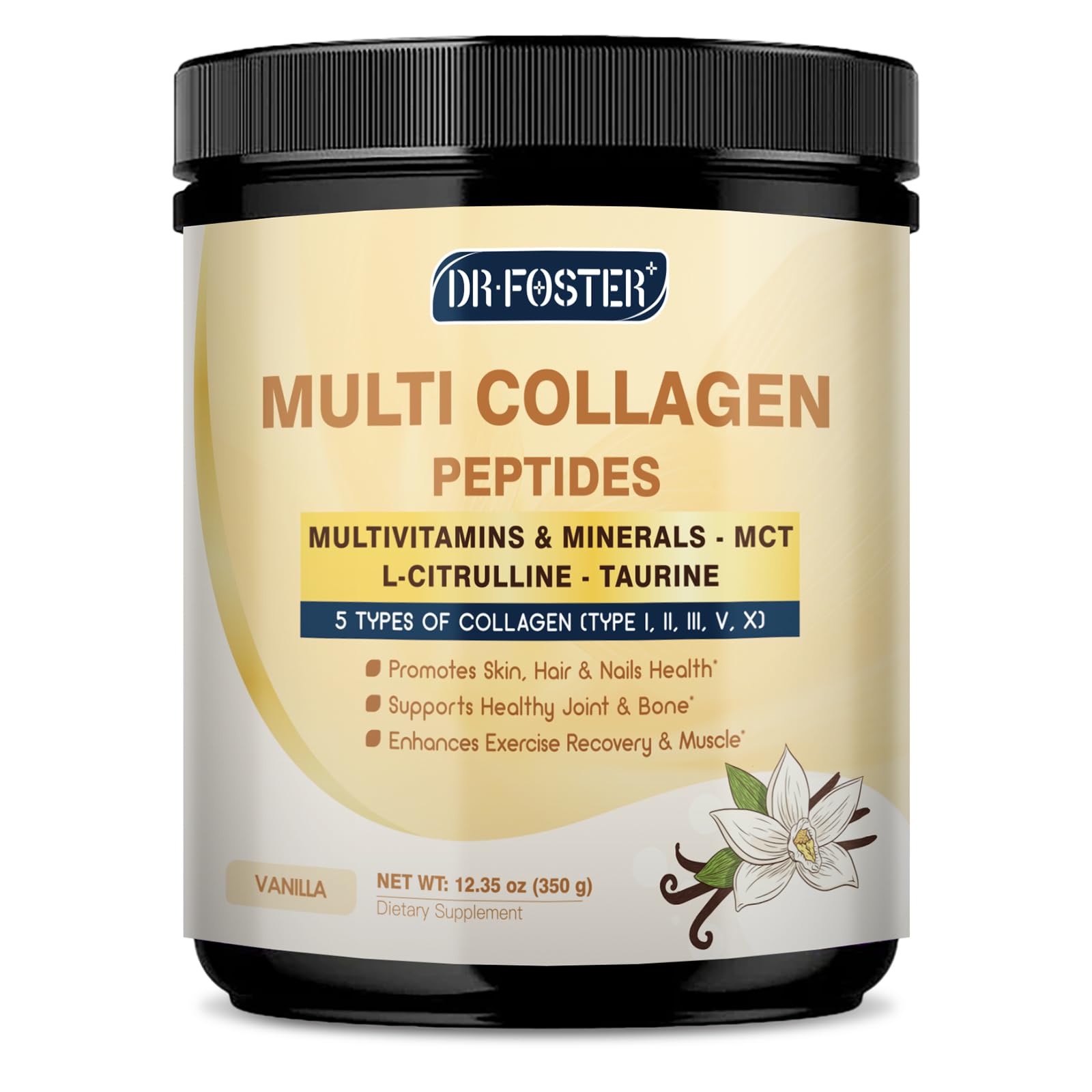 DRFOSTER multi collagen peptides vanilla flavour