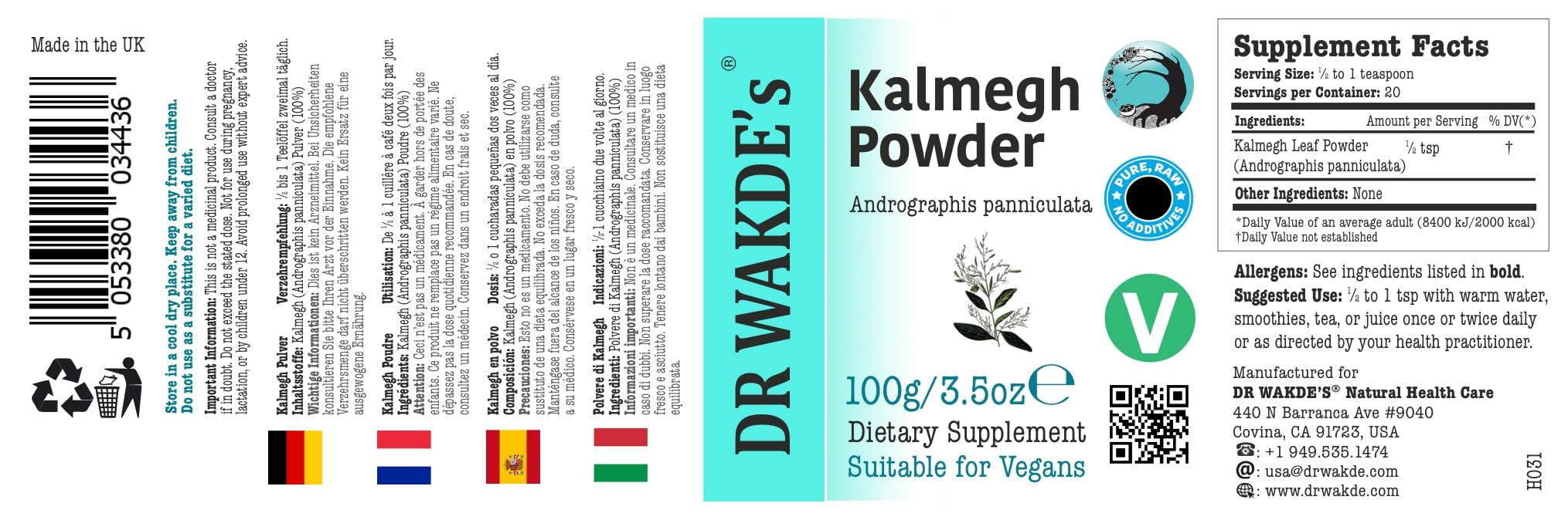 dried andrographis paniculata for health