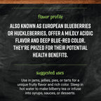 dried bilberry for herbal remedies