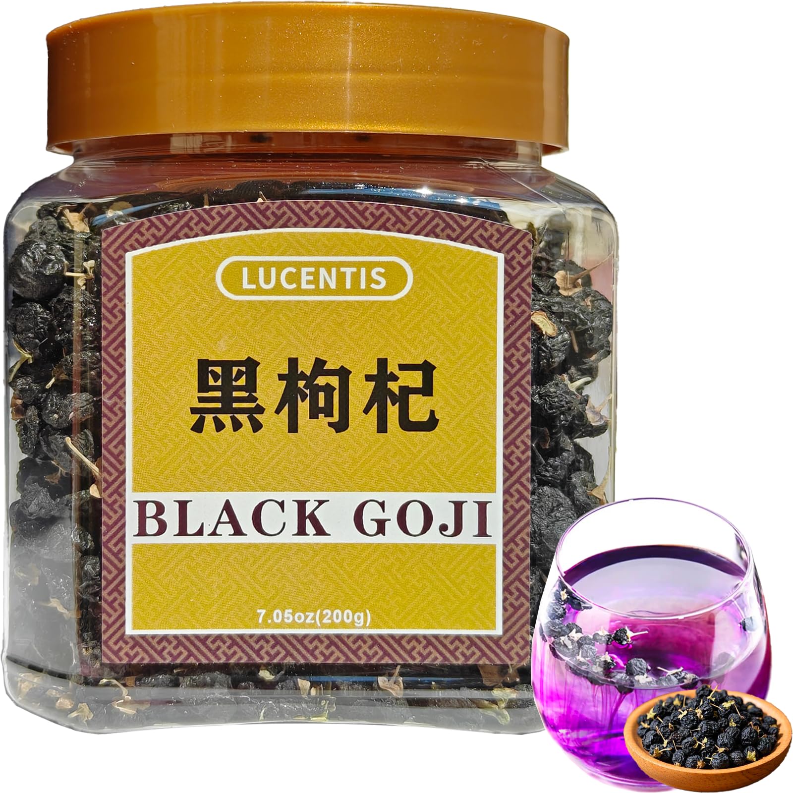 dried black goji wolfberry herbal tea