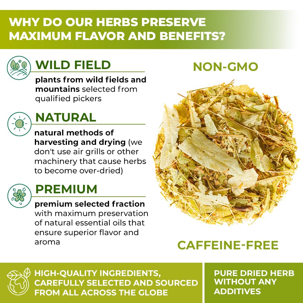 Dried blossom herb for soothing tea