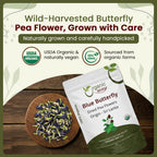Dried blue butterfly pea flowers benefits