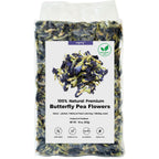 dried blue tea for herbal infusions