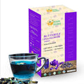 Dried butterfly pea flowers for tea