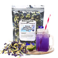 Dried butterfly pea flowers tea