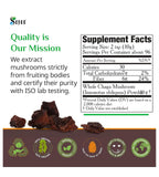 dried chaga chunks for immune support
