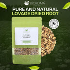 dried cut lovage root infusion