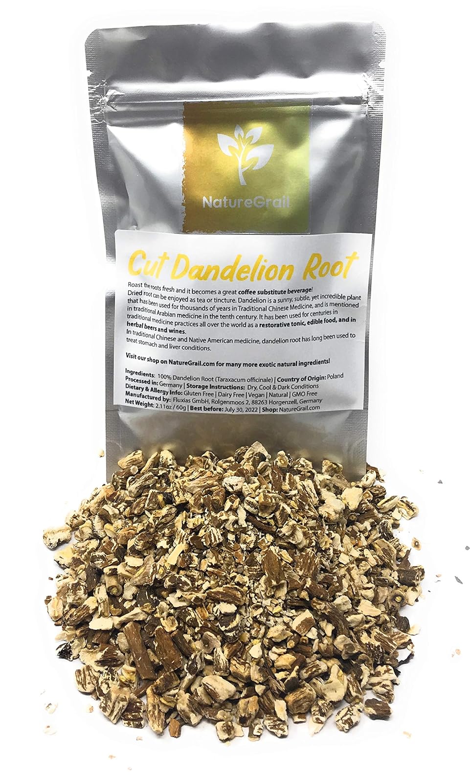 dried dandelion root herbal tea