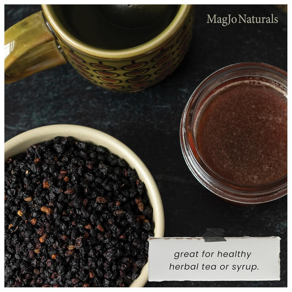 dried elderberries for herbal remedies