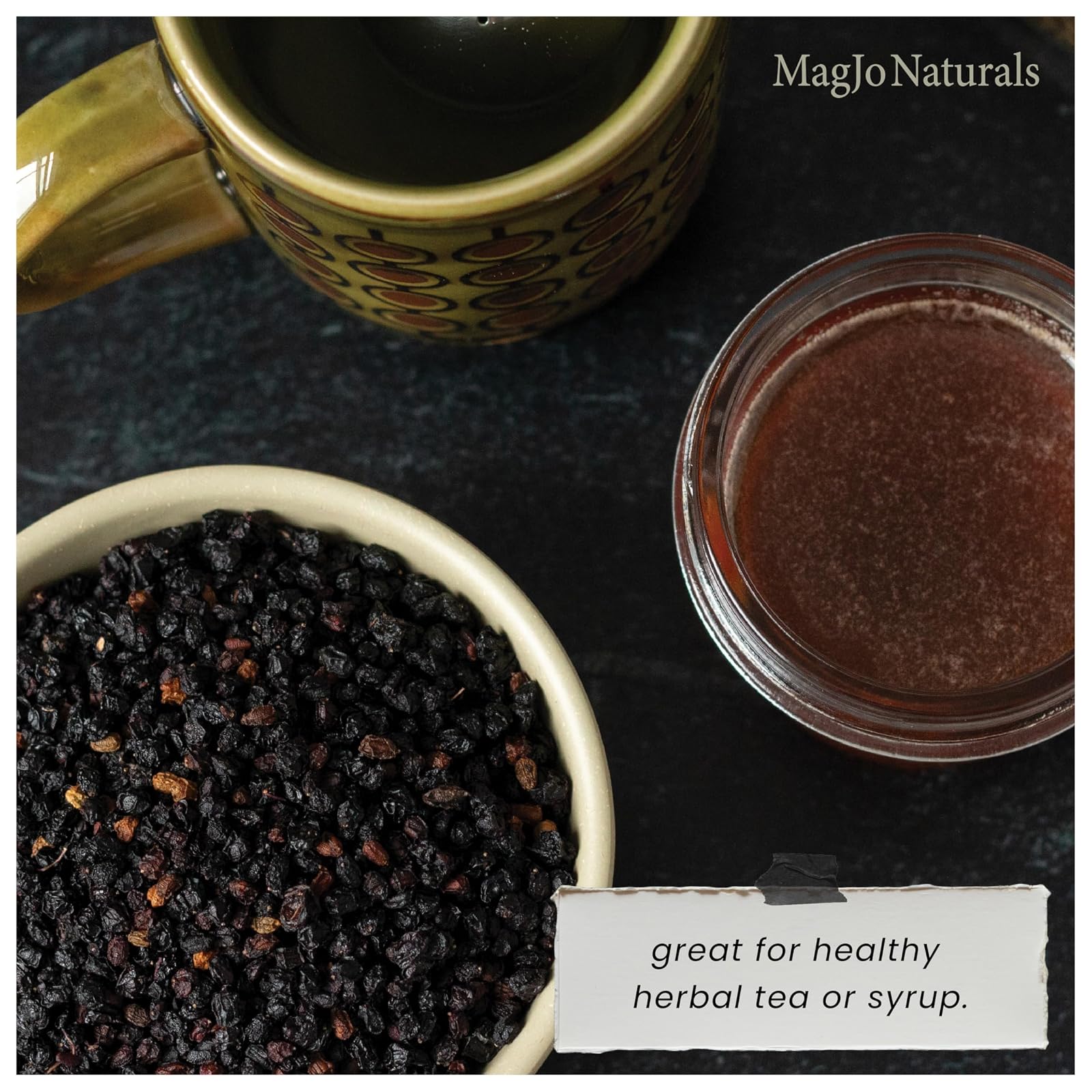 dried elderberries for herbal remedies