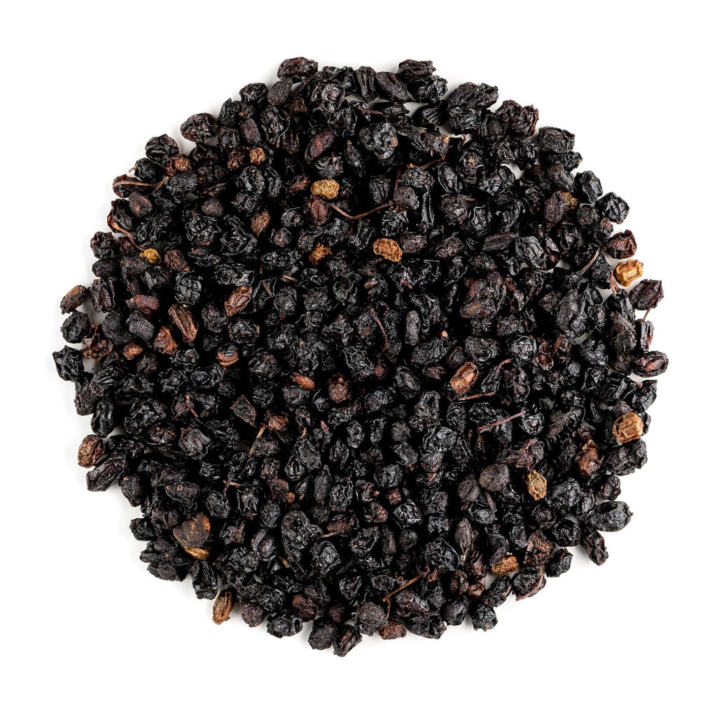 dried elderberries for herbal tea