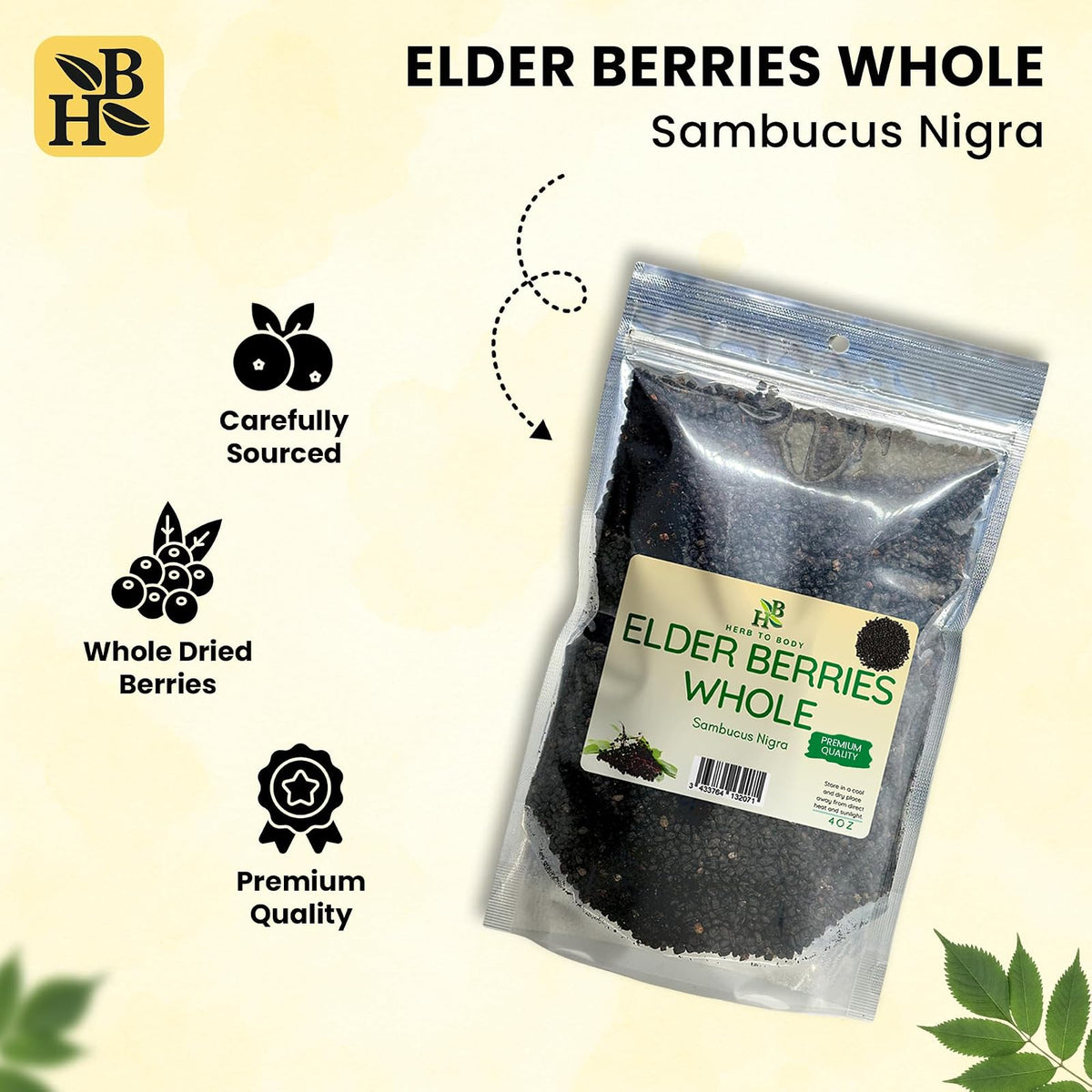 dried elderberry for herbal remedies