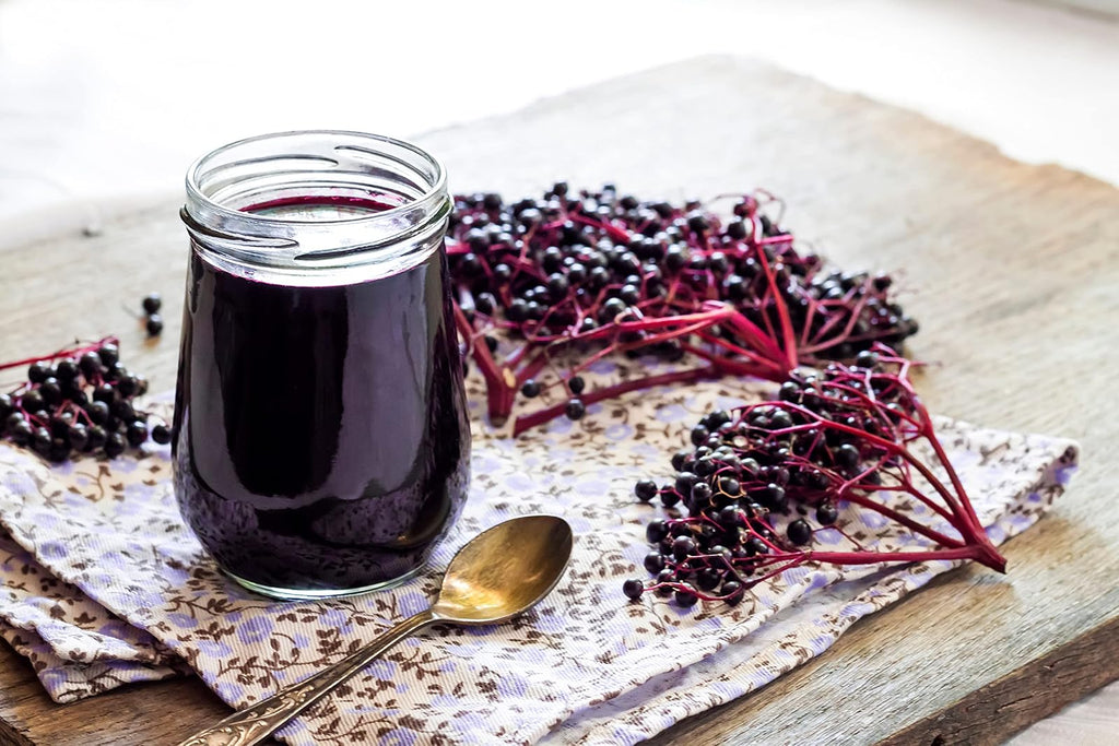 dried elderberry for smoothies and teas