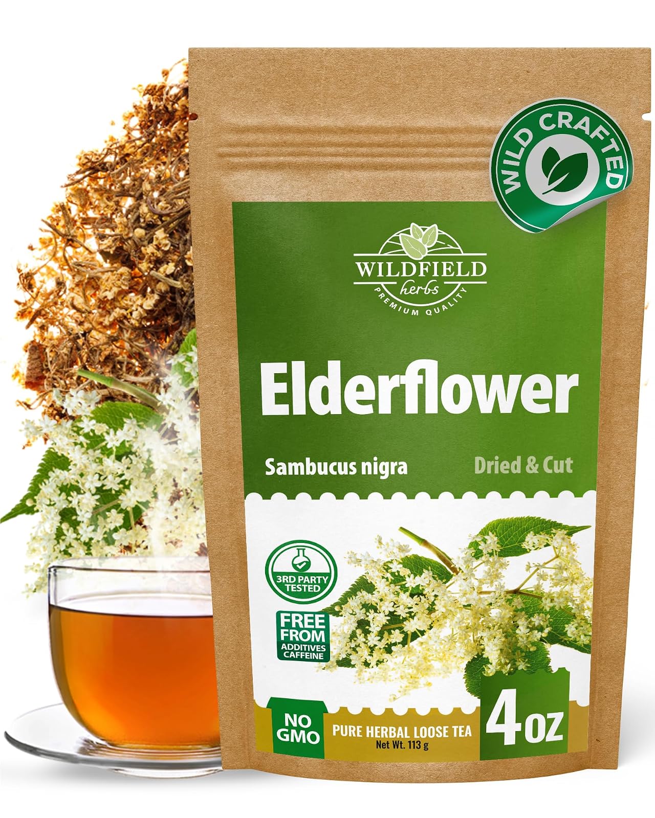 dried elderflower tea for relaxation